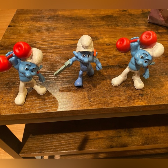 Smurfs | Toys | Mcdonalds Smurf Hefty Peyo 21 X2 One Handy Smurf | Poshmark